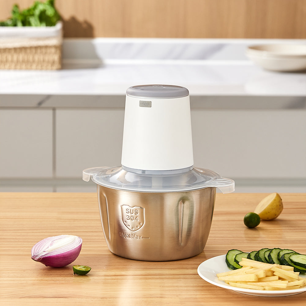 Electric Wireless 2L Stainless Steel Kitchen Meat Mincer – Komore